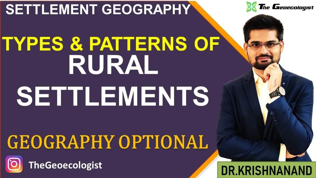 Rural Settlements: Types and Patterns - Geoecologist - UPSC - Geography ...